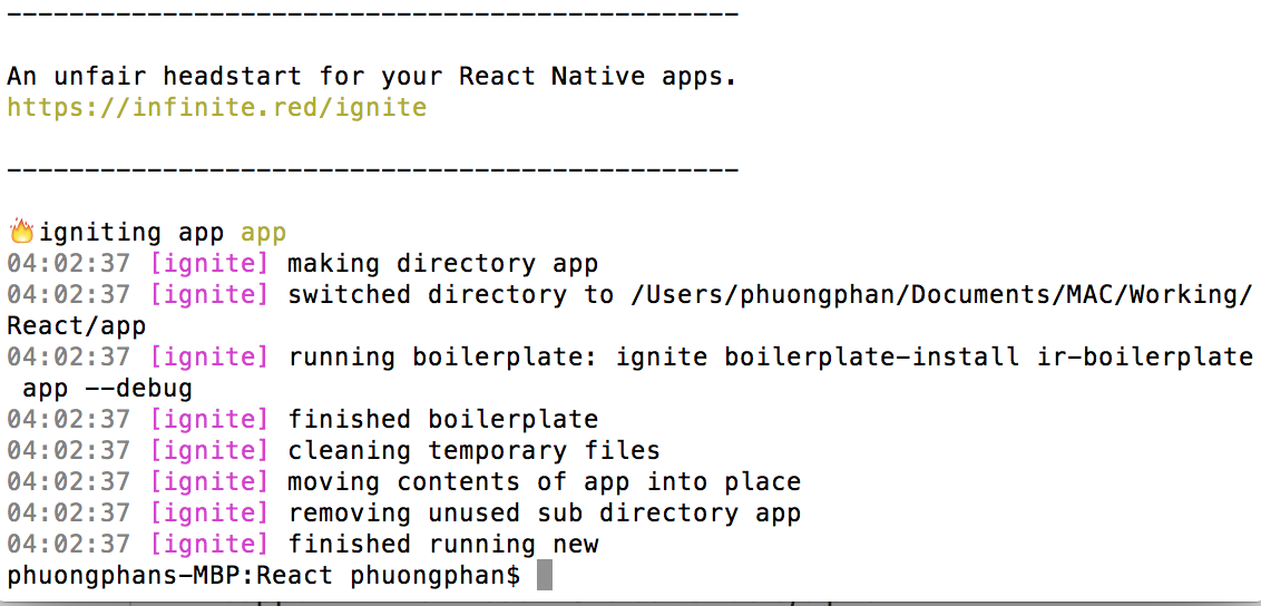 Cannot Create New App With Ignite 2 · Issue 1098 · Infinitered Ignite