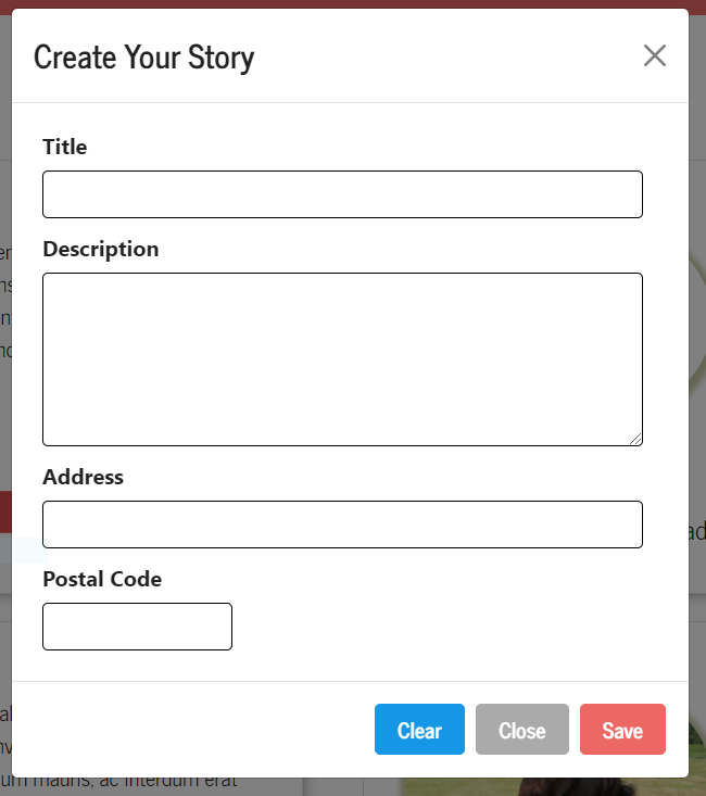 create modal form for user story · Issue #232 · redxzeta/Awesome ...