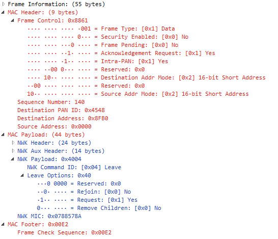 When the device joins the network, it will send a Leave request to the device (TZ-211) · Issue ...