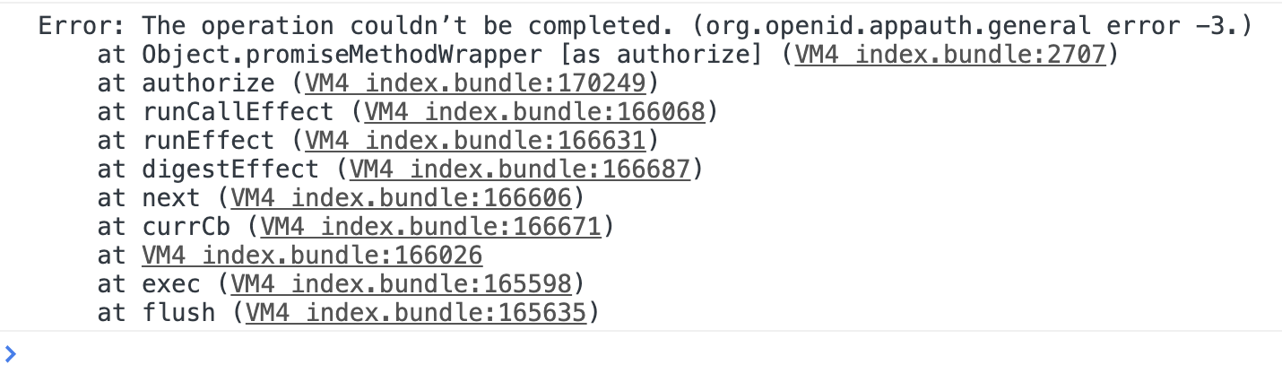 org.openid.appauth.general error -3 on navigating to a page · Issue #618 · FormidableLabs/react ...