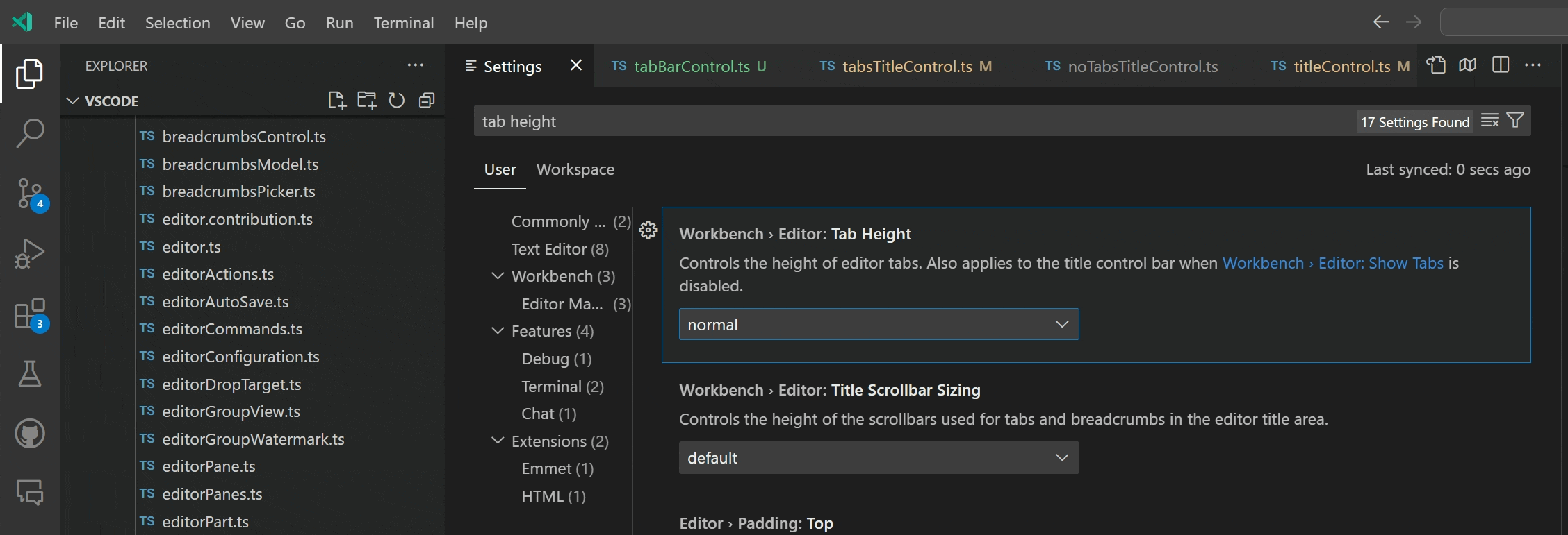 Allow for smaller or larger tab height size · Issue #42253 · microsoft ...