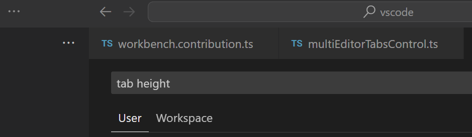 Test Editor Tab Height Density · Issue #193981 · microsoft/vscode · GitHub