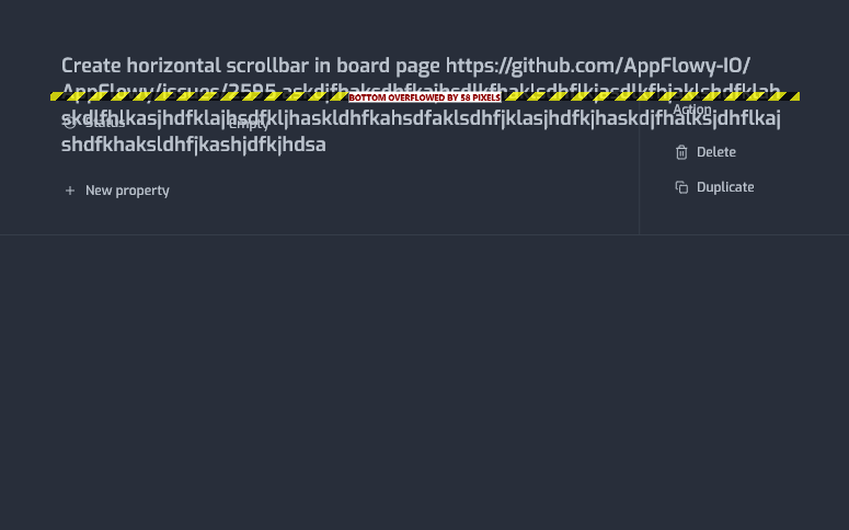 Bug Board Item Detail Overlay Has Overflow · Issue 2937 · Appflowy Ioappflowy · Github