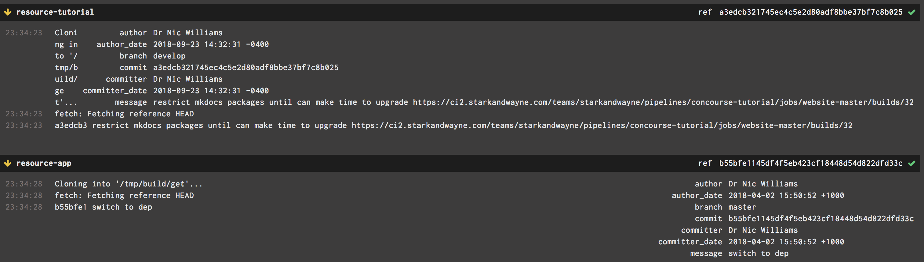 Resource metadata can squish build output when text is too long · Issue #3164 · concourse ...