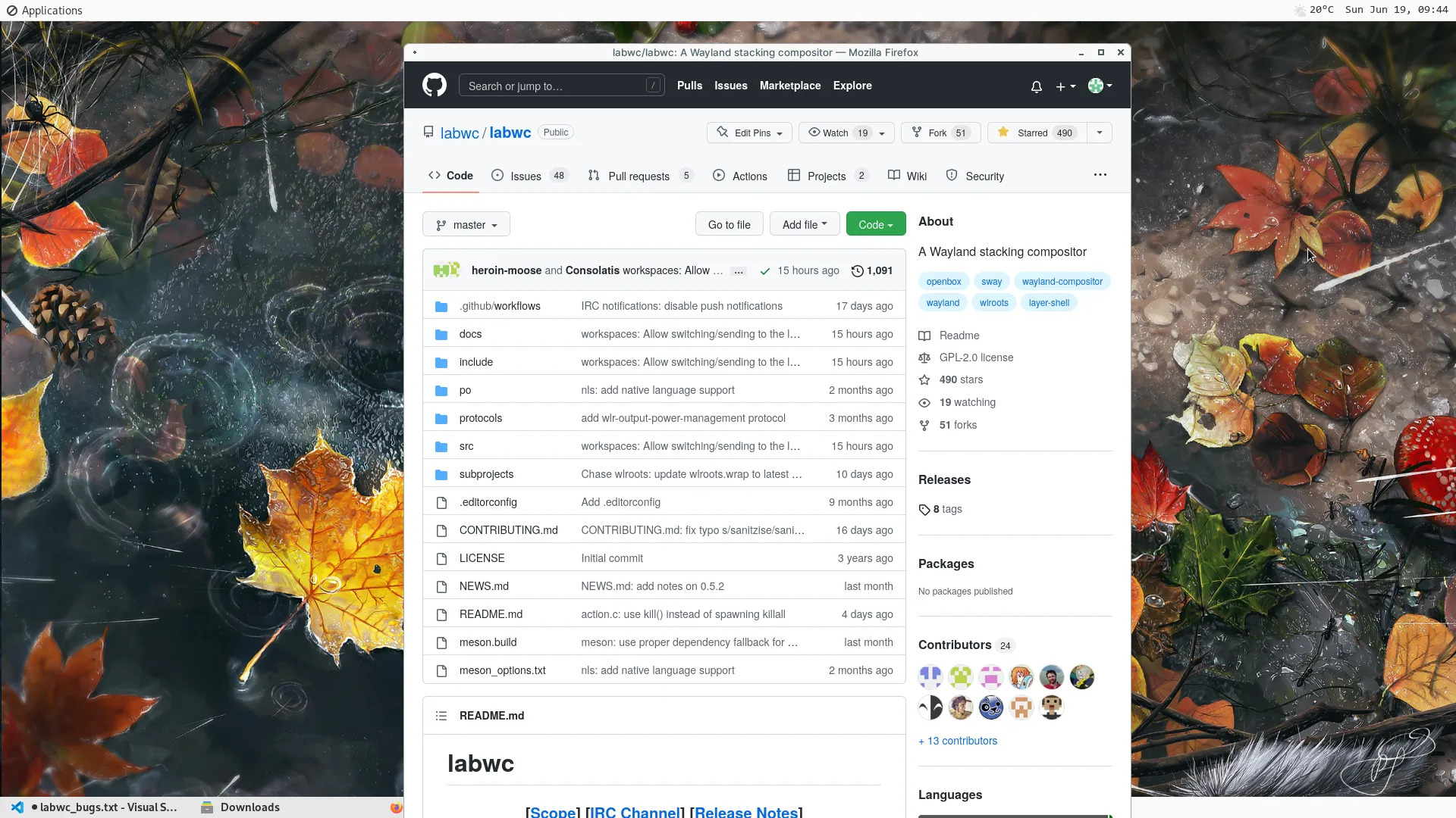 Bugs when tiling/dragging directly from fullscreen. · Issue #404 · labwc/labwc · GitHub