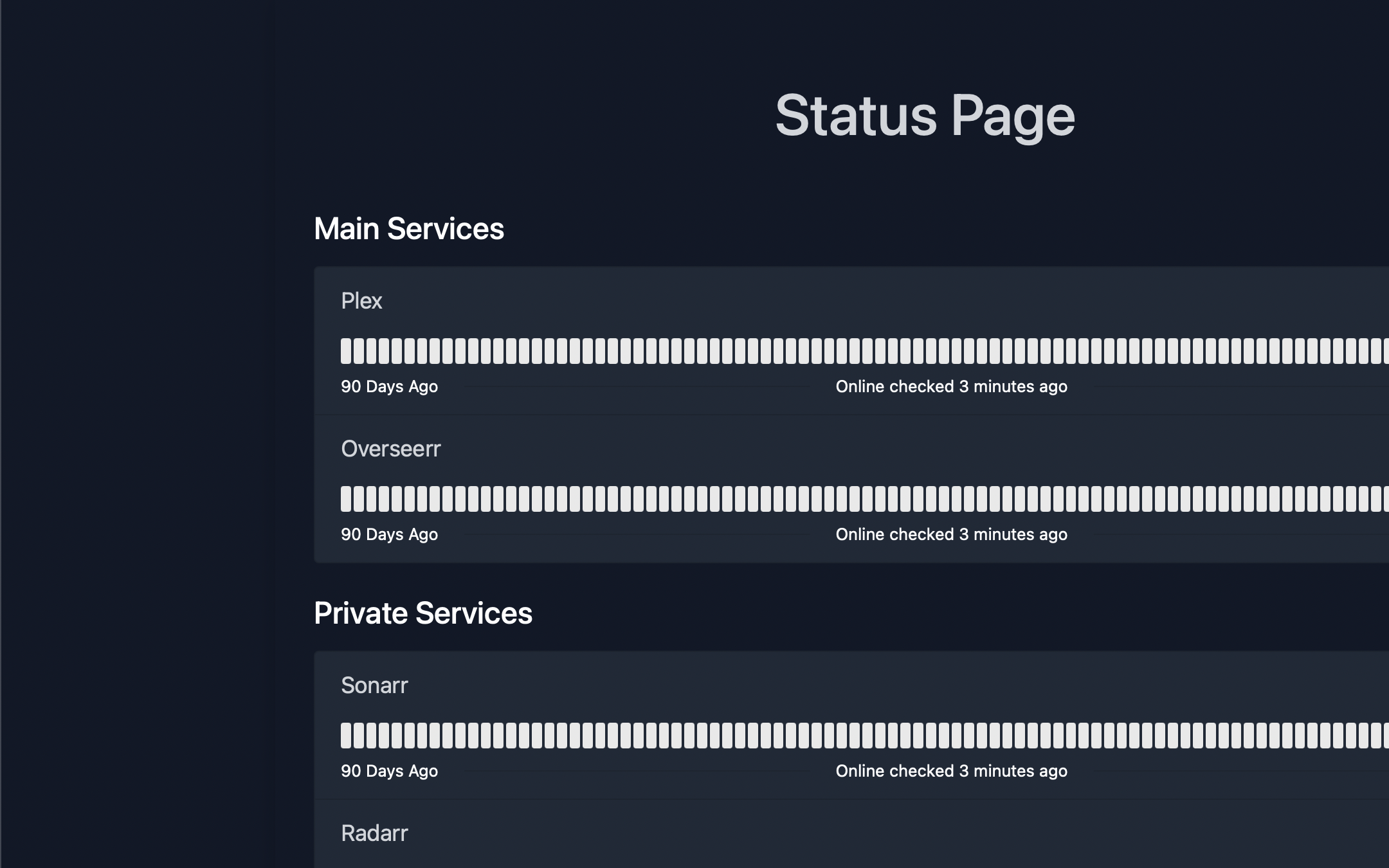Can T Theme Container Shadow Element · Issue 974 · Statping Statping