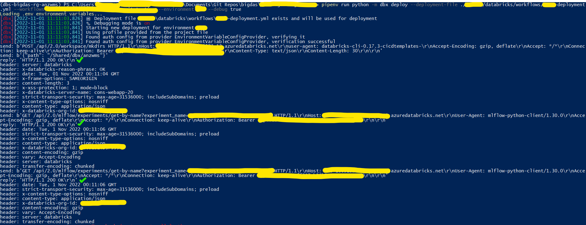 Error thrown when running `dbx deploy ...` cannot find `pydantic` library · Issue #537 ...