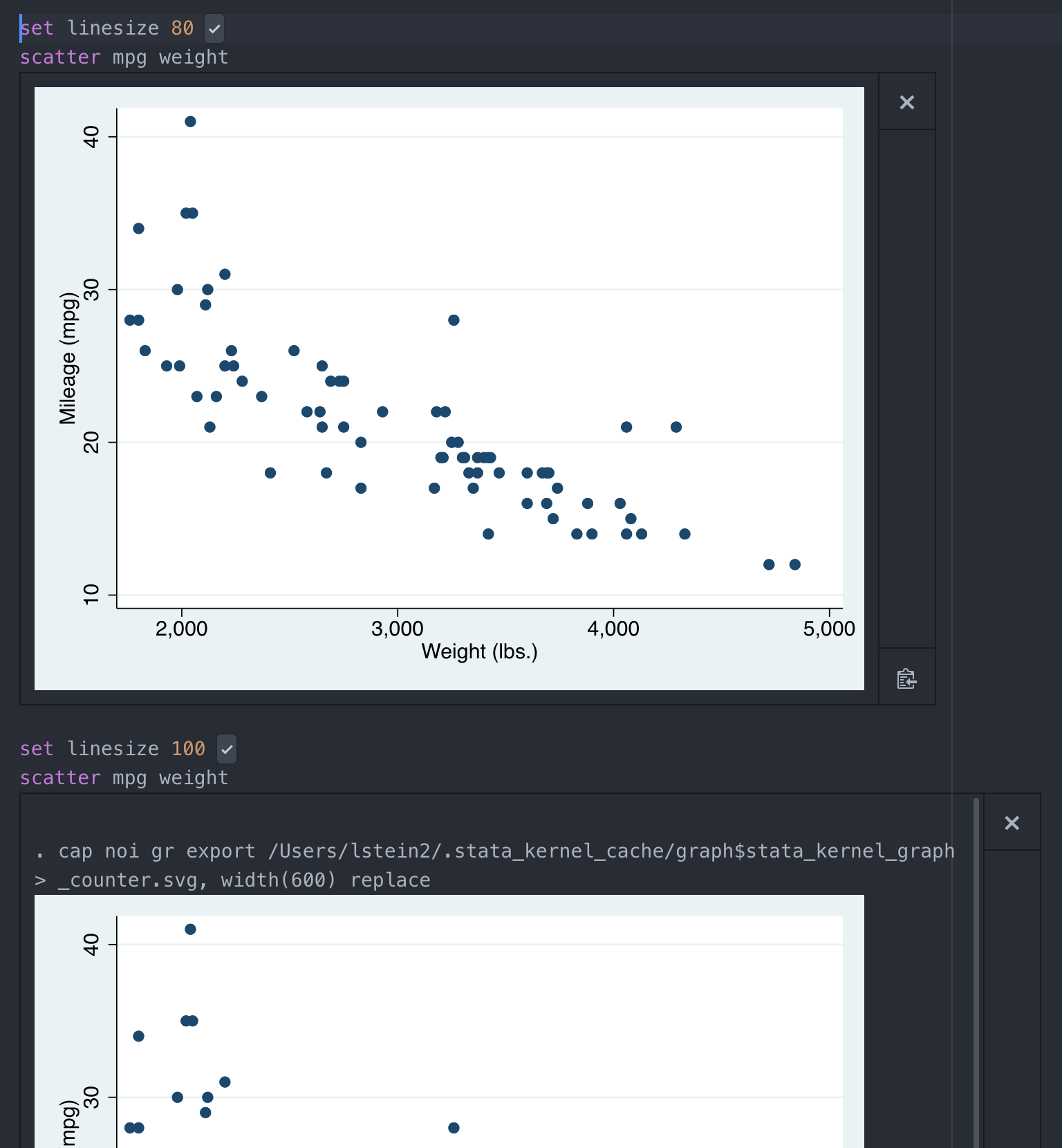 Linesize issues · Issue #216 · kylebarron/stata_kernel · GitHub