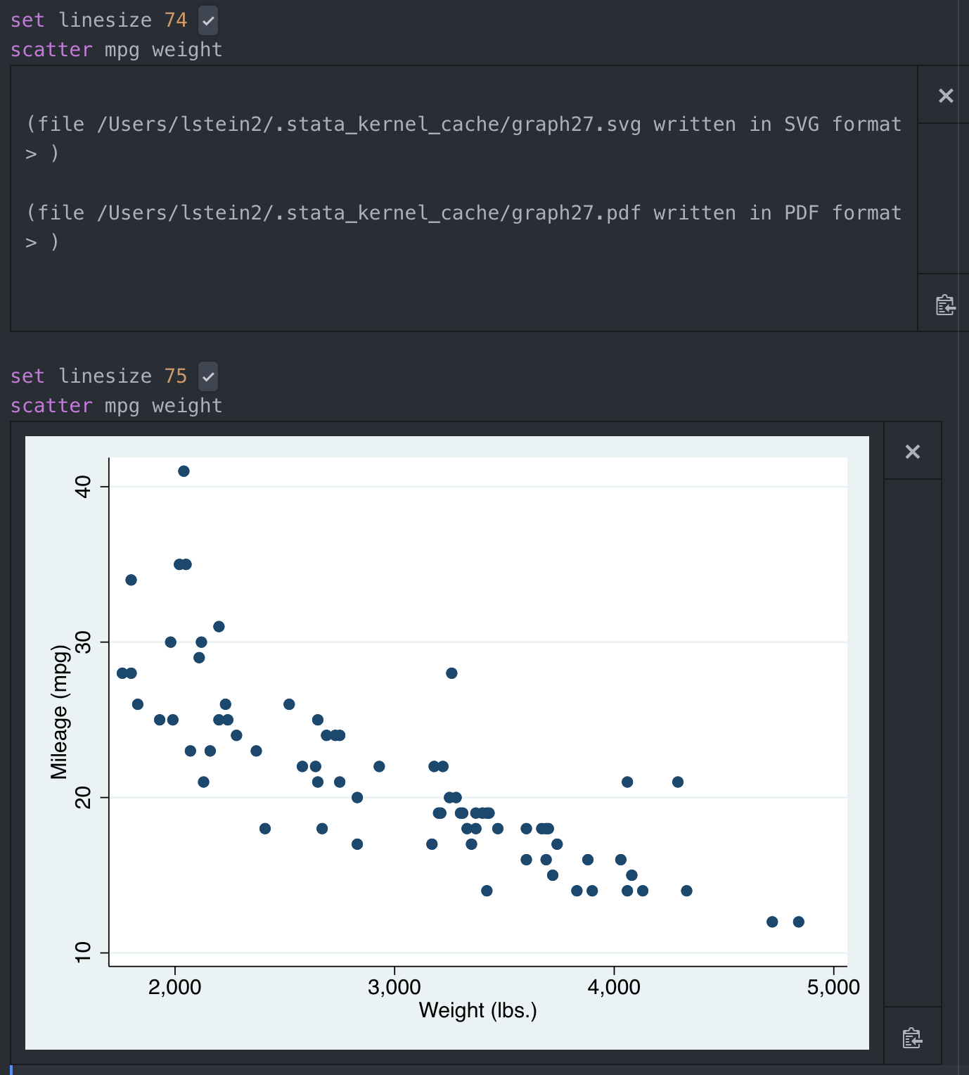Linesize issues · Issue #216 · kylebarron/stata_kernel · GitHub