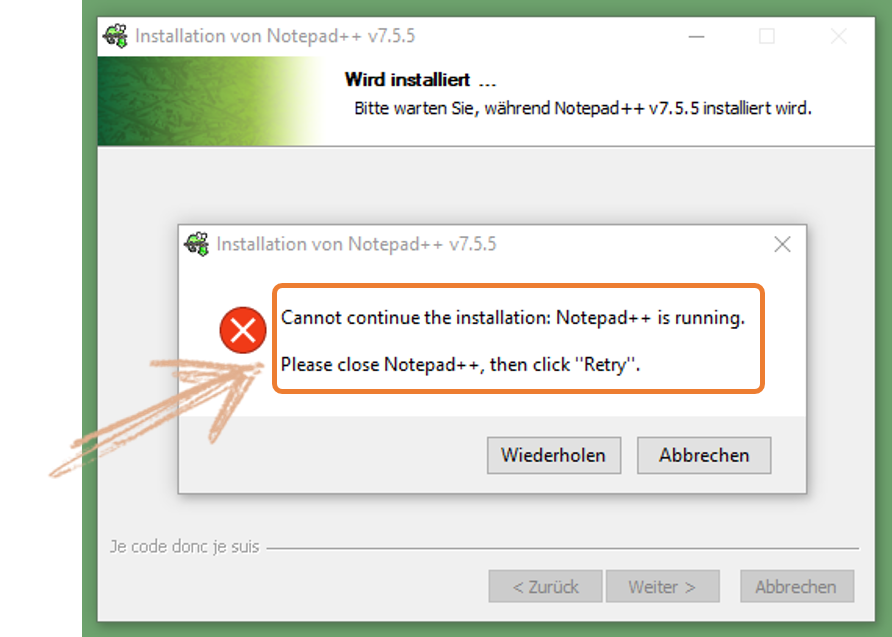 Internationalization incomplete on installer wizard modal dialog ...