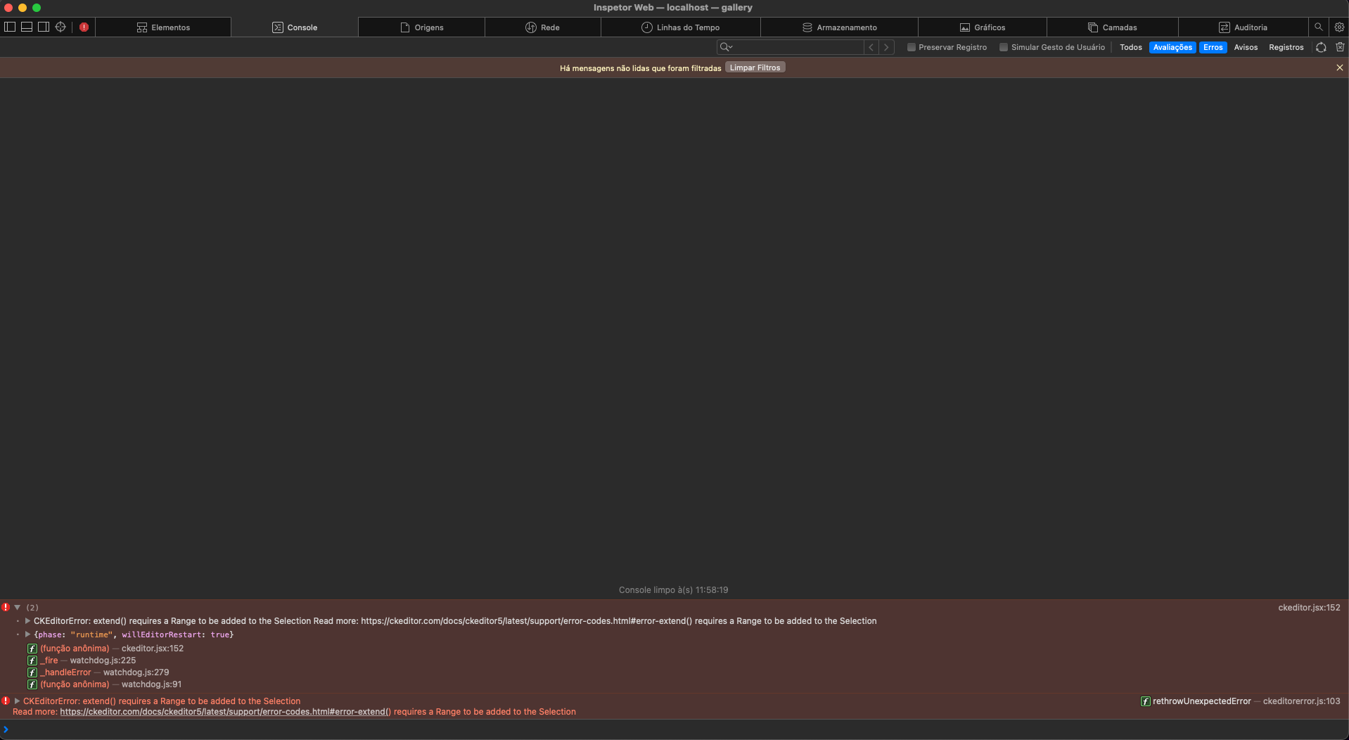 Safari Ckeditorerror Extend Requires A Range To Be Added To The Selection · Issue 327 0626