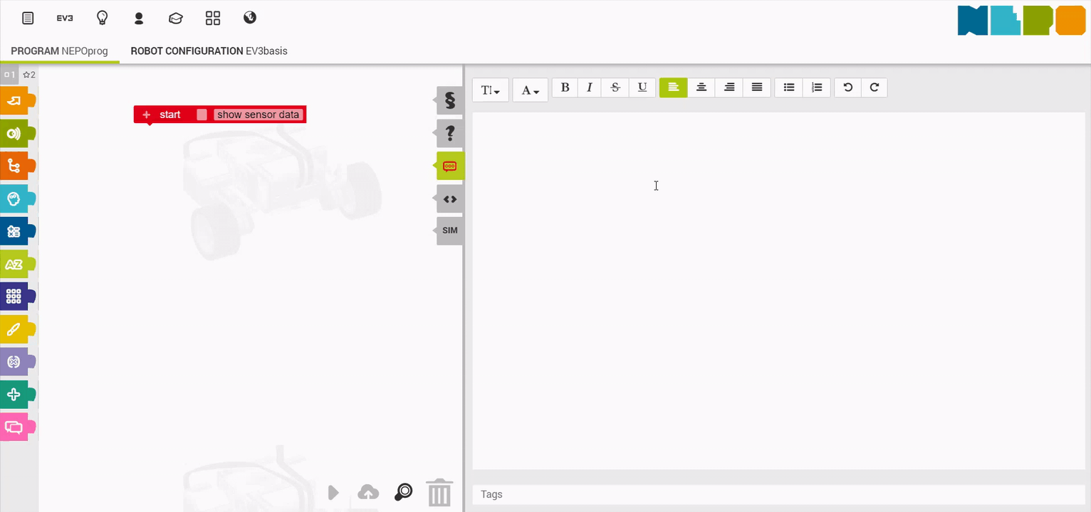 Documentation View: Font Color/Size Does Not Work · Issue #618 · OpenRoberta/openroberta-lab ...