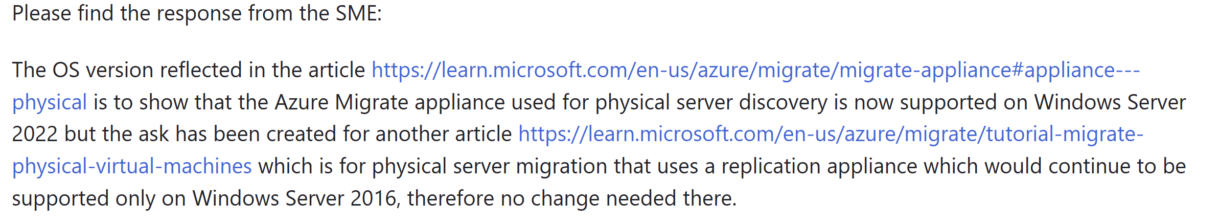 Miss match on OS version required for appliance · Issue #113937 · MicrosoftDocs/azure-docs · GitHub