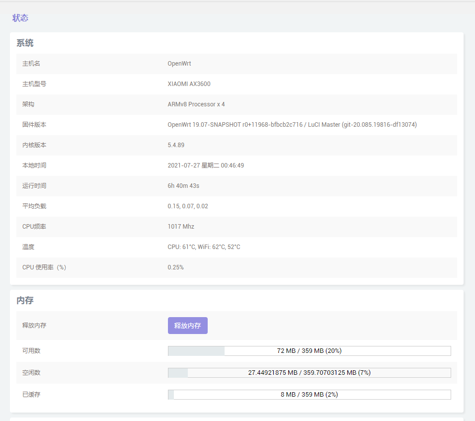 AX3600仍然内存泄漏 · Issue #7512 · coolsnowwolf/lede · GitHub
