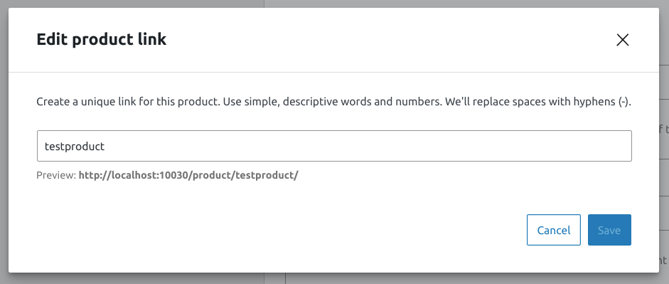 Add edit product link modal under name field · Issue #37610 · woocommerce/woocommerce · GitHub