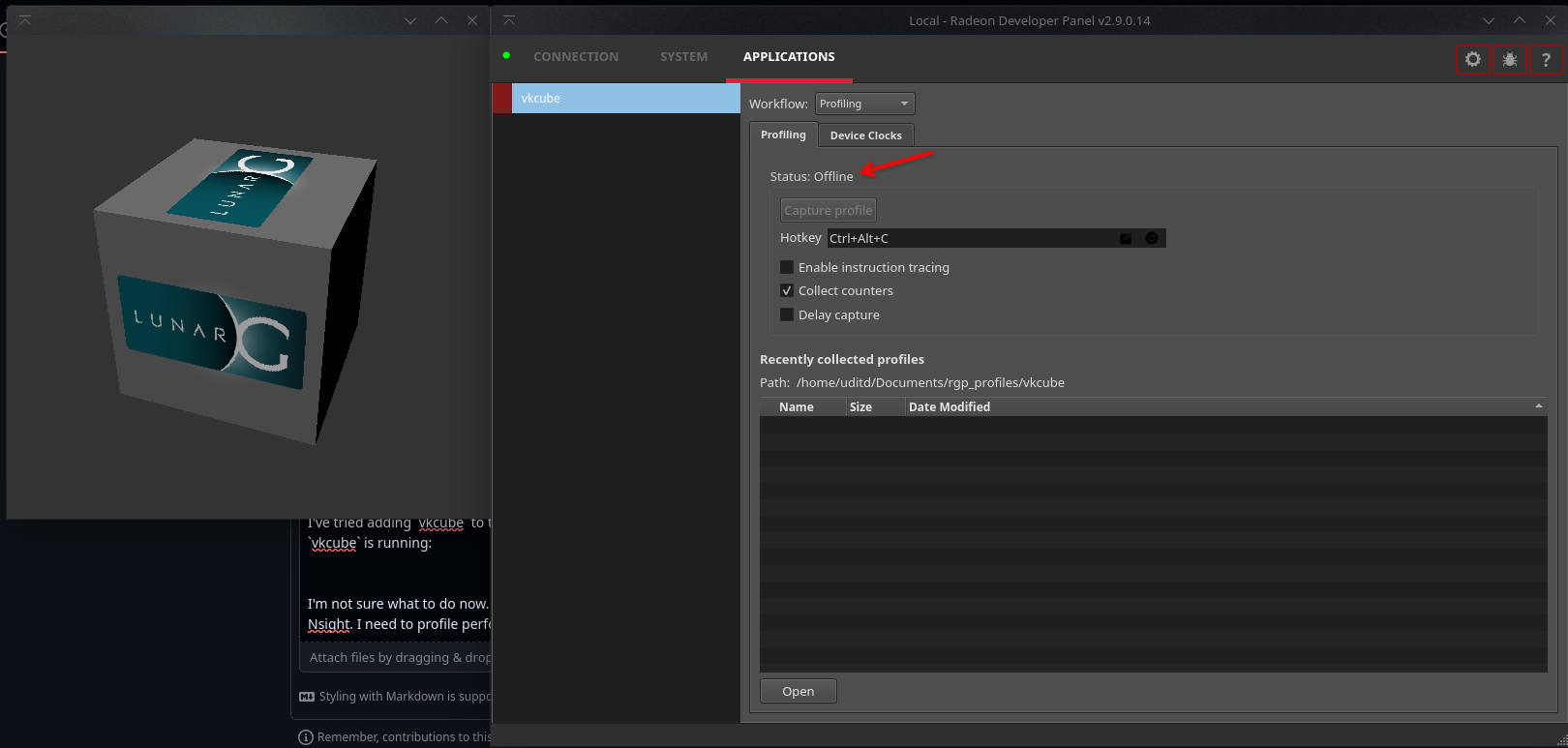 Can't connect to Vulkan application · Issue #36 · GPUOpen-Tools/radeon_developer_panel · GitHub