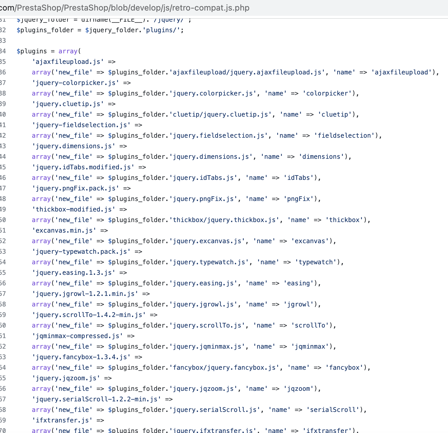 Retro Compatjsphp Arbitrary File View · Issue 29237 · Prestashopprestashop · Github 