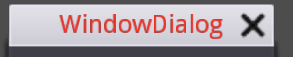 overriding the title_color of an AcceptDialog with add_color_override() doesn't change the color ...