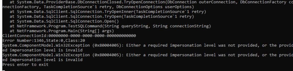 WindowsIdentity doesn't leverage SeTcbPrivilege privilege for ...
