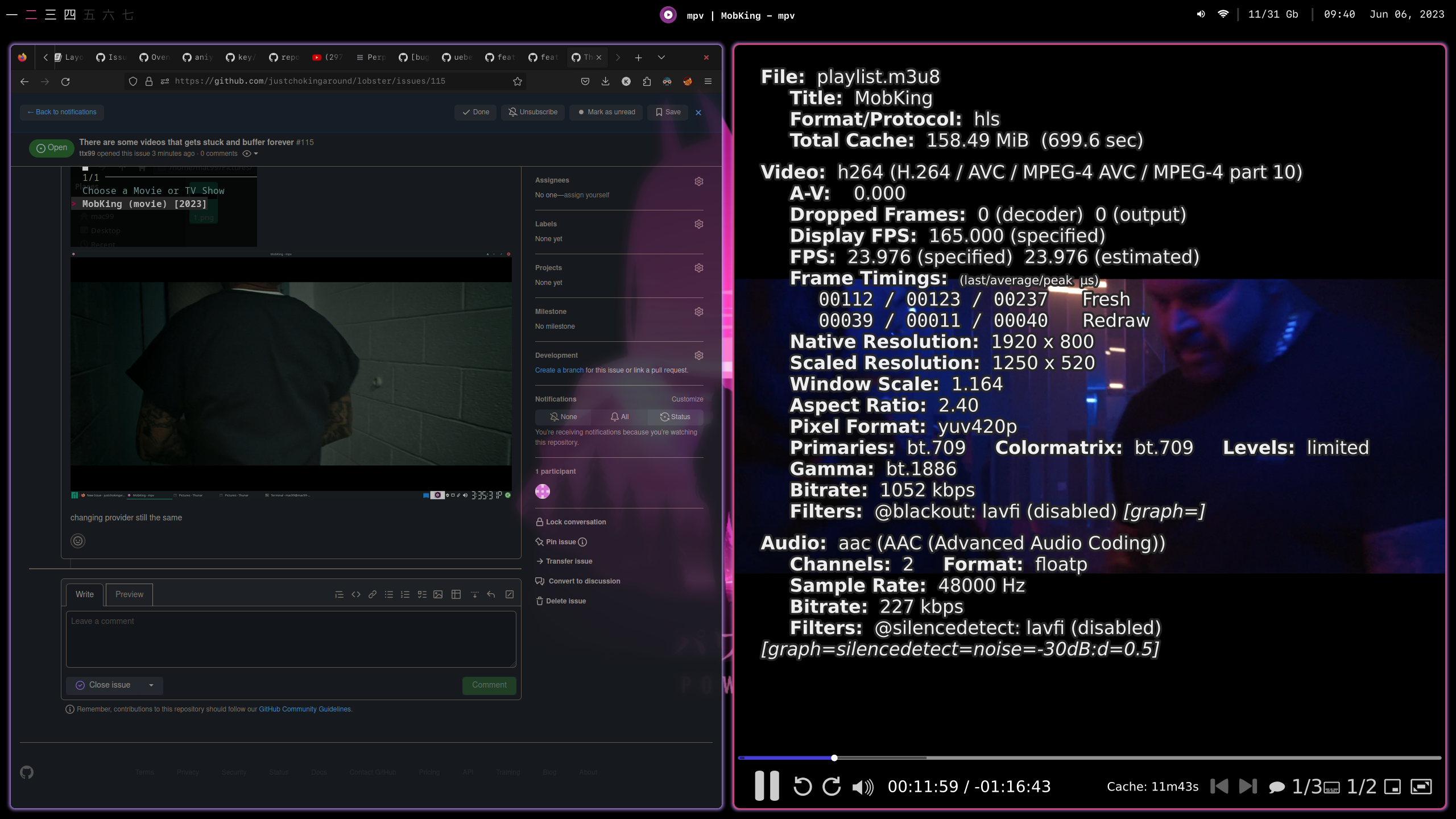 There are some videos that gets stuck and buffer forever · Issue #115 · justchokingaround ...