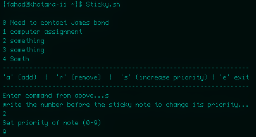 GitHub - fahad-ansar/Sticky-Lines: Sticky Notes BASH Shell script to ...