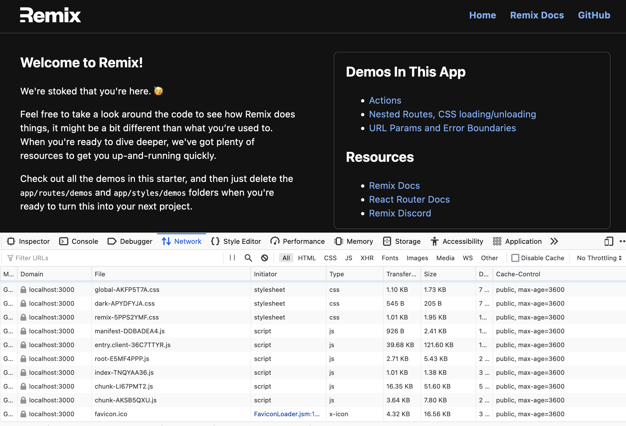 [Bug]: cache-control to forever not being set for build files in template created with express ...