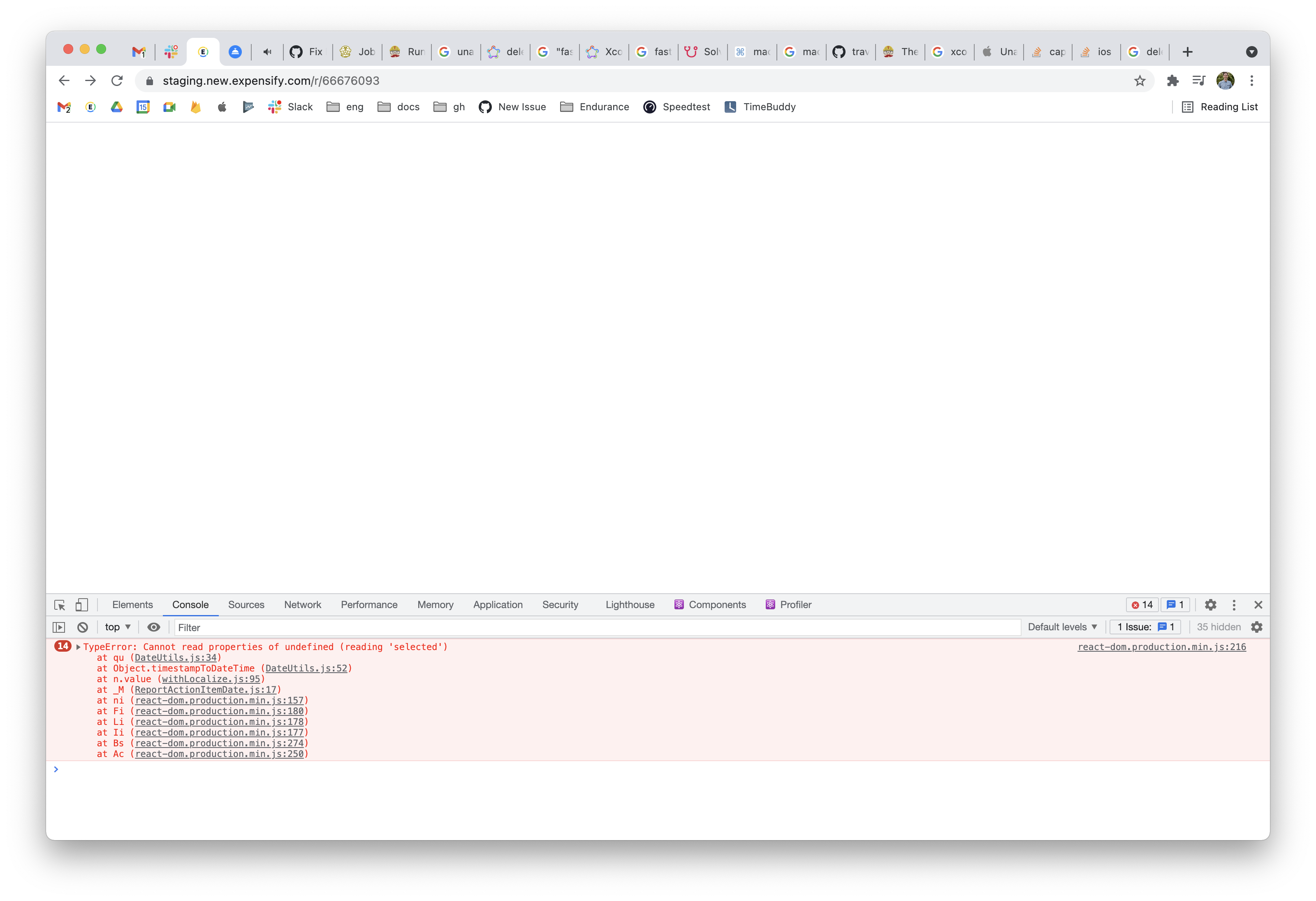 Blank screen displayed after login · Issue #5305 · Expensify/App · GitHub