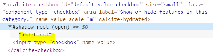 calcite-checkbox: displaying undefined when un-checking · Issue #747 · Esri/calcite-design ...
