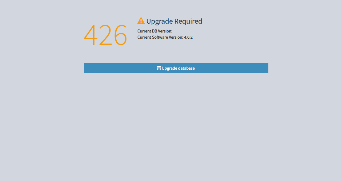 426 upgrade required unresolved · Issue #5120 · ChurchCRM/CRM · GitHub