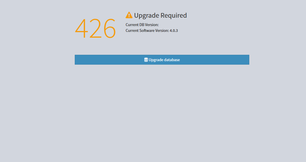 426 upgrade required unresolved · Issue #5120 · ChurchCRM/CRM · GitHub