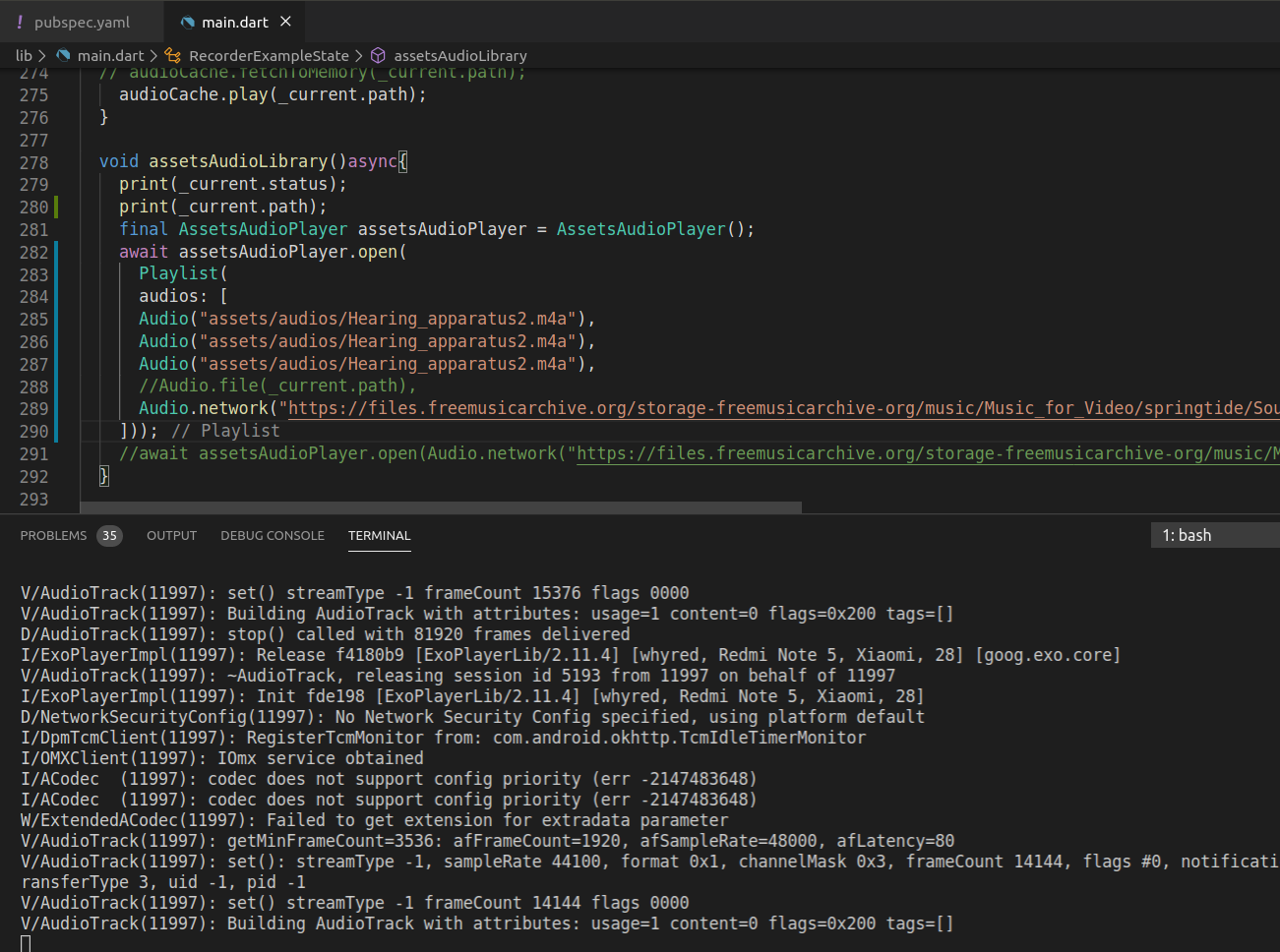 Audio.file issue 2 · Issue #133 · florent37/Flutter-AssetsAudioPlayer ...