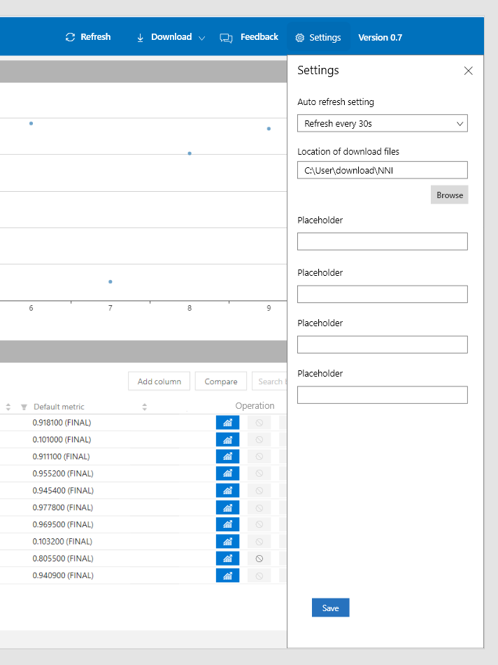 Add Settings to WebUI · Issue #1337 · microsoft/nni · GitHub