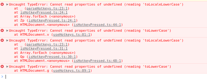 KeyboardEvent.key may be undefined · Issue #834 · JohannesKlauss/react-hotkeys-hook · GitHub