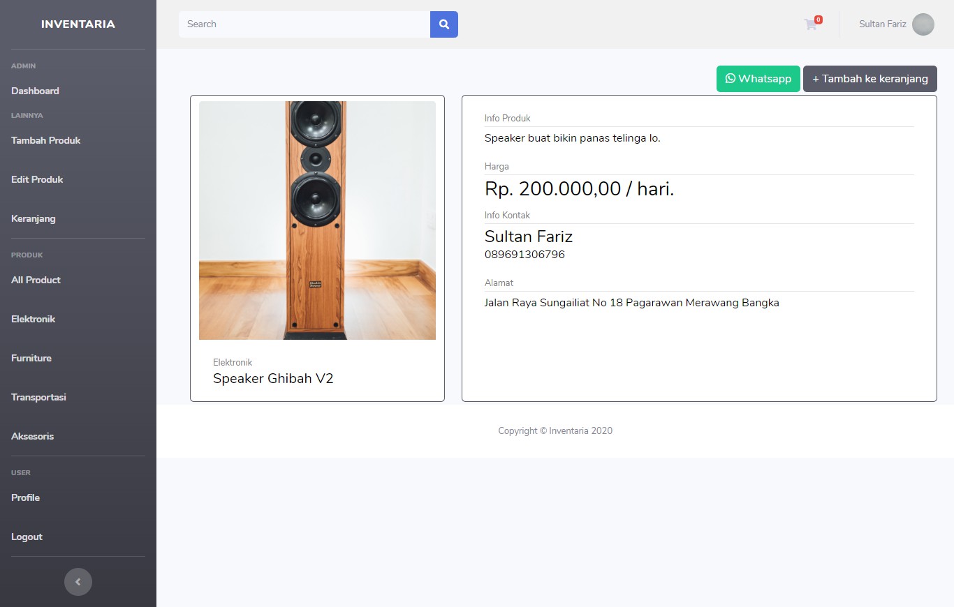 GitHub - sultanfariz/inventaria: Platform berbasis web untuk sewa ...