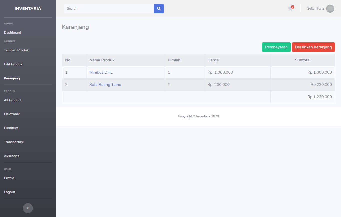 GitHub - sultanfariz/inventaria: Platform berbasis web untuk sewa ...