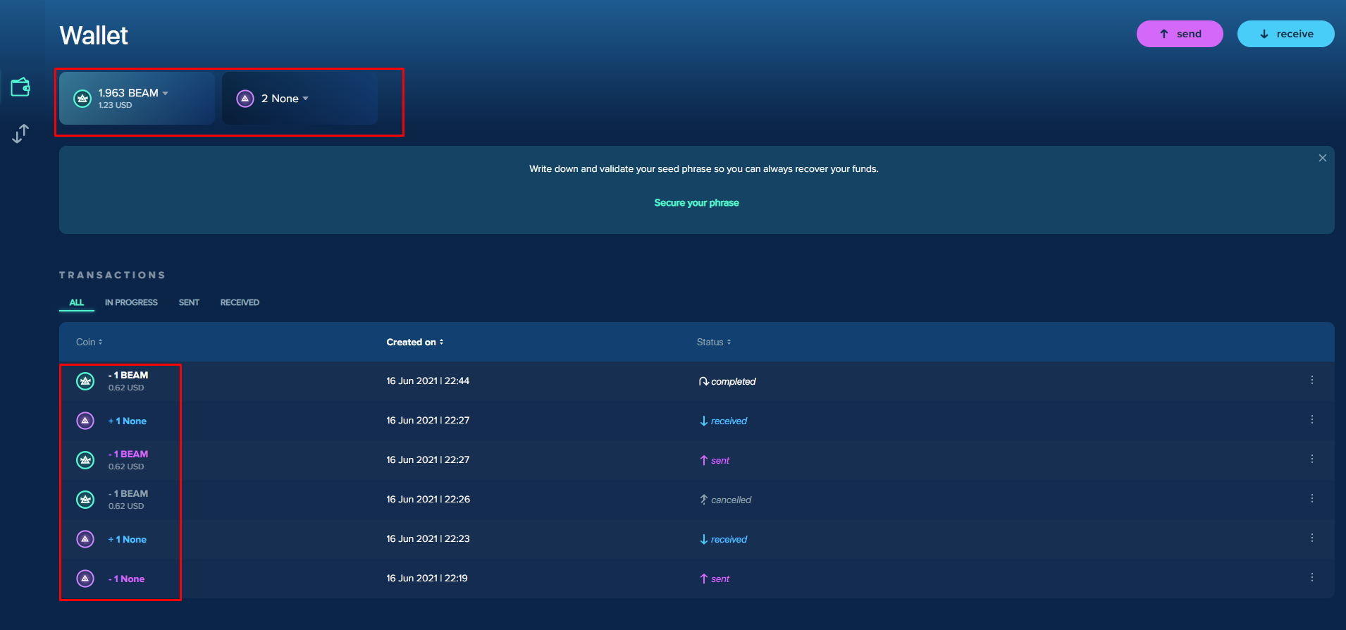 Security mode works incorrectly · Issue #185 · BeamMW/web-wallet-angular · GitHub
