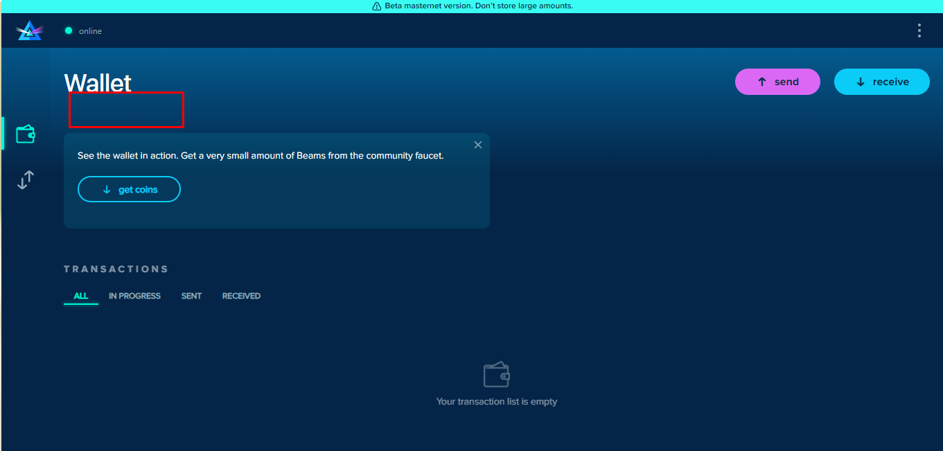 BEAM 0 balance shouldn't disappear from the screen after create wallet · Issue #208 · BeamMW/web ...