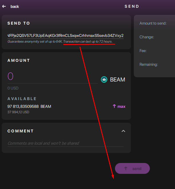 Send screen. Additional changes in addresses flow · Issue #706 · BeamMW/beam-ui · GitHub