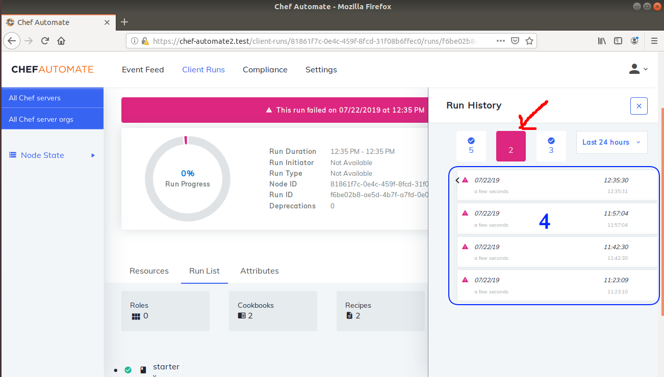 Client Runs: Run History counts not sync with listed items. · Issue #995 · chef/automate · GitHub