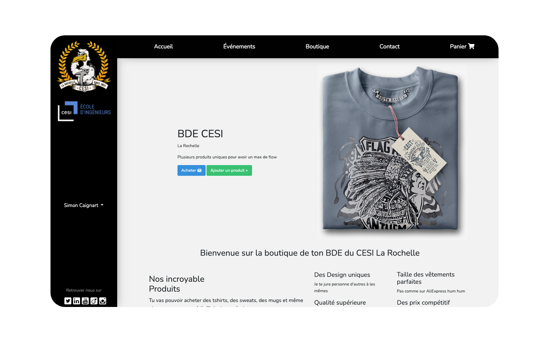GitHub - simon-caignart/student-association-website: 🏫 Laravel website ...