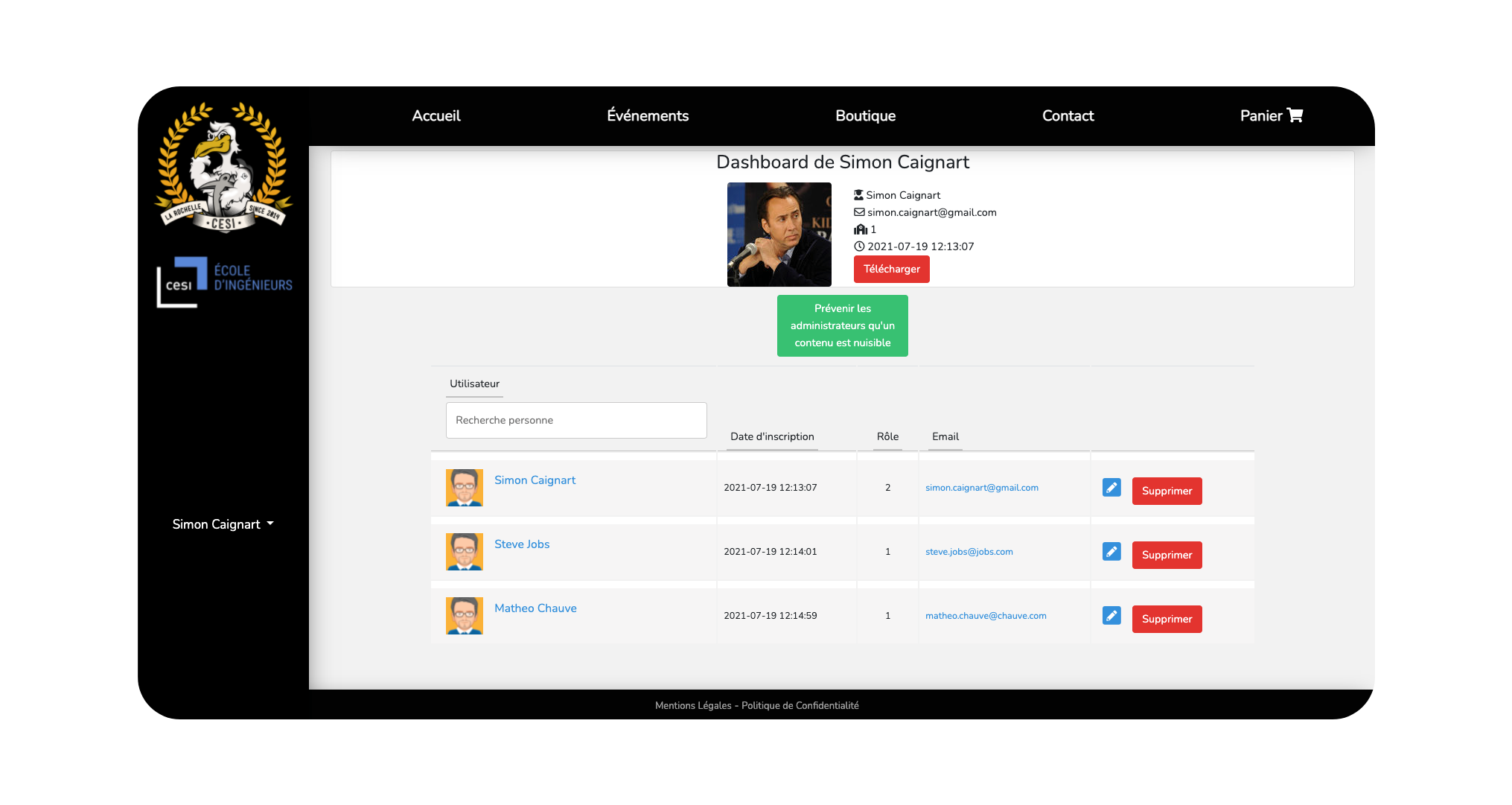 GitHub - simon-caignart/student-association-website: 🏫 Laravel website ...