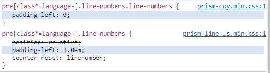 Coy theme is broken with line highlight plugin · Issue #2989 · PrismJS/prism · GitHub
