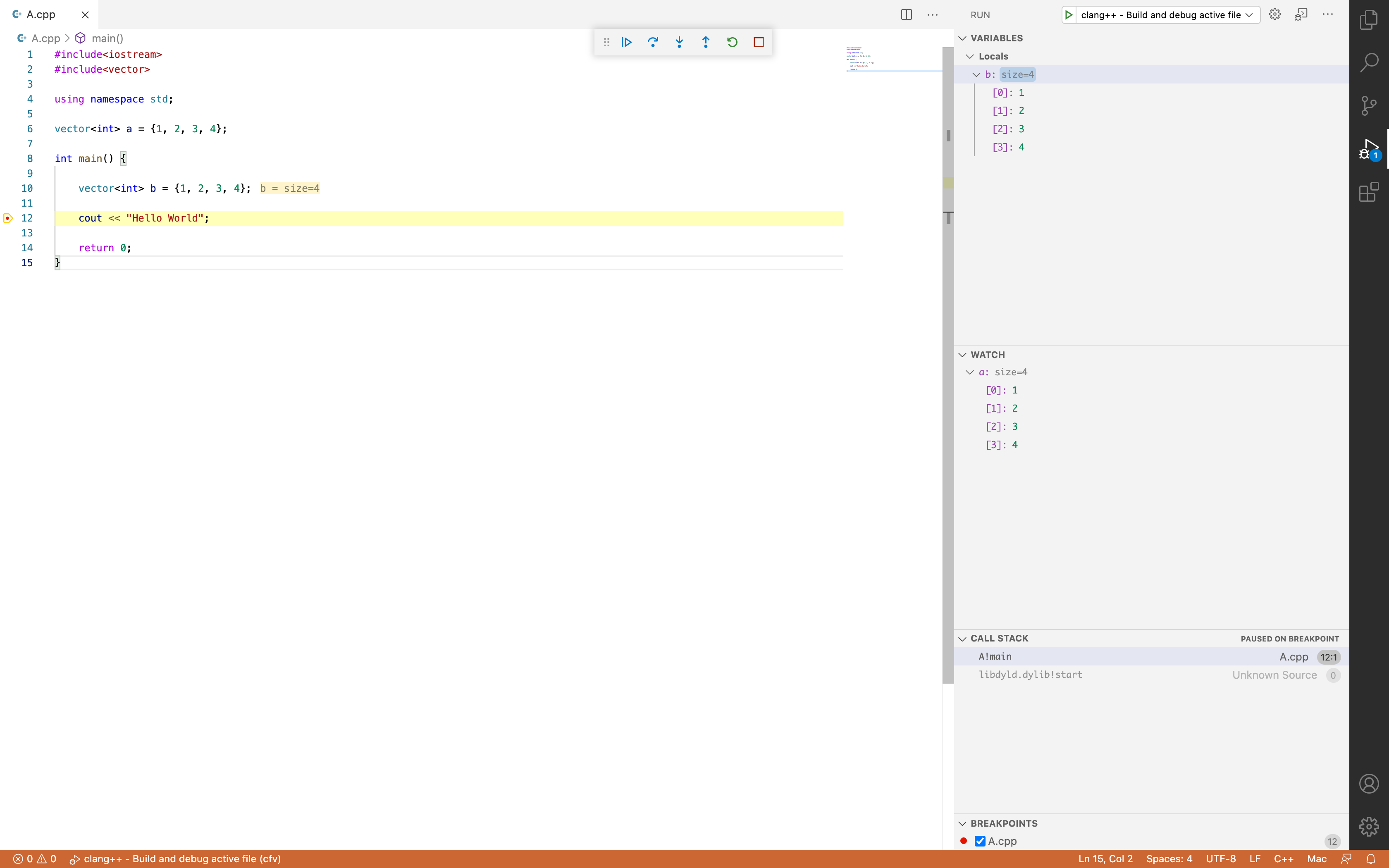 Not showing the content of std::vector and similar STL containers when ...