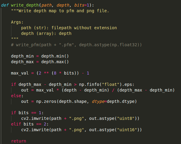 Using Output Of Depth Array Image Directly Not Use Cv2imsave · Issue 20 · Isl Orgdpt · Github
