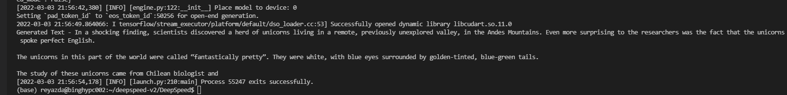 [BUG] Unable to make inference with gpt-neo-1.3B model · Issue #1804 · microsoft/DeepSpeed · GitHub