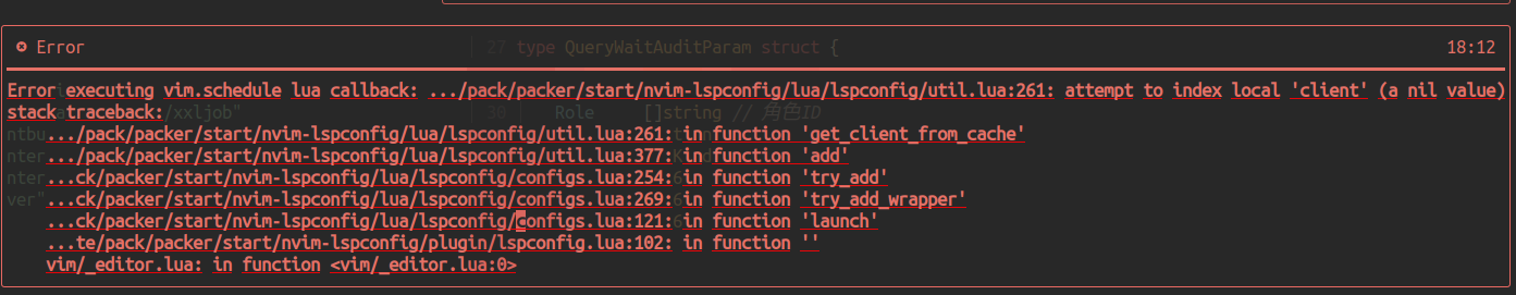 Multi Workspace Will Error When Lsprestart · Issue 2428 · Neovimnvim 