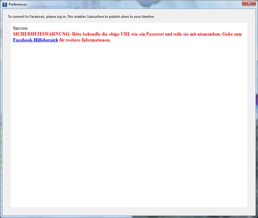 New "Connect to Facebook" is not working · Issue #1828 · subsurface/subsurface · GitHub