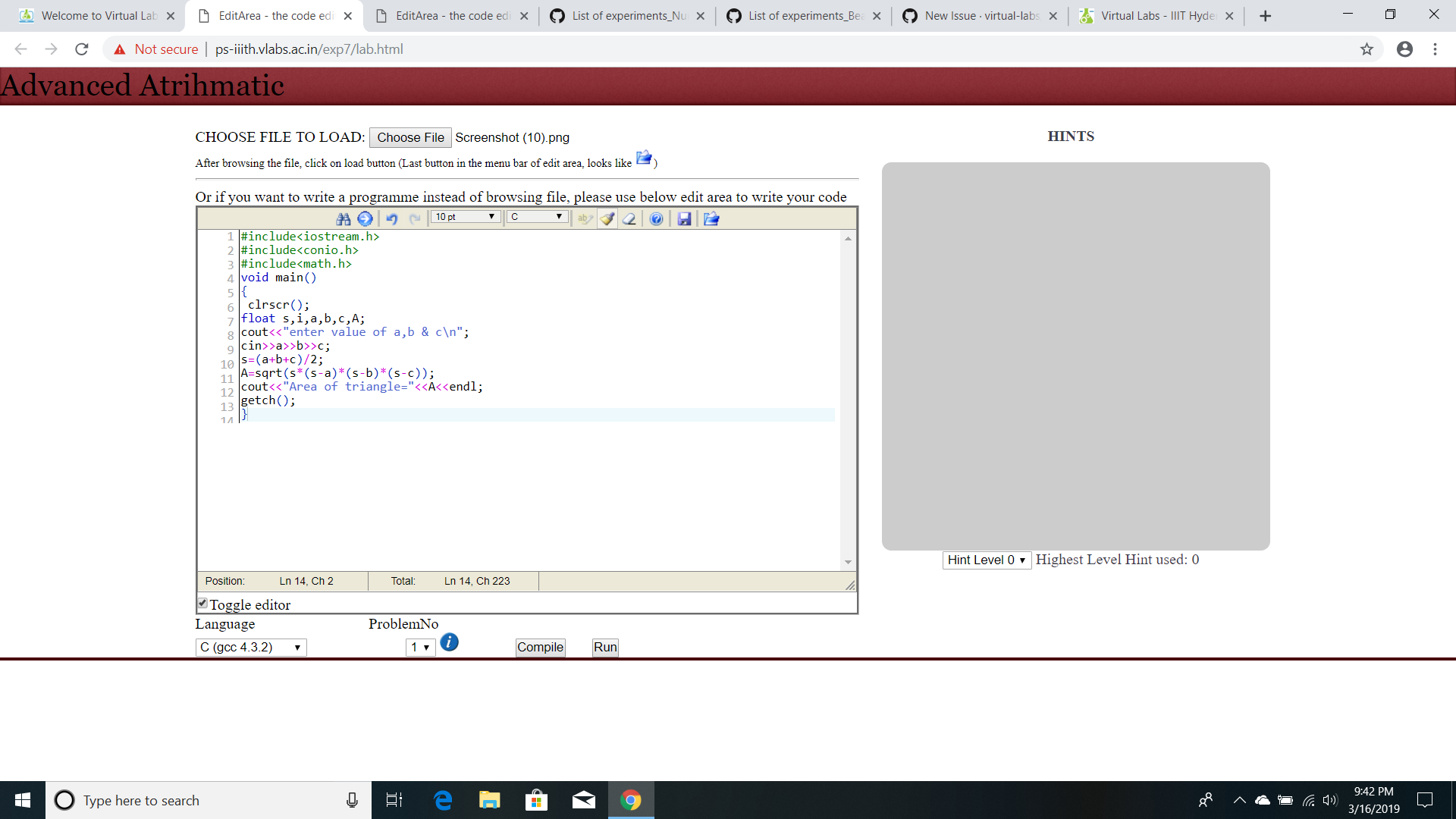 List of experiments_Advanced Arithmatic_Experiment · Issue #832 · virtual-labs-archive/problem ...
