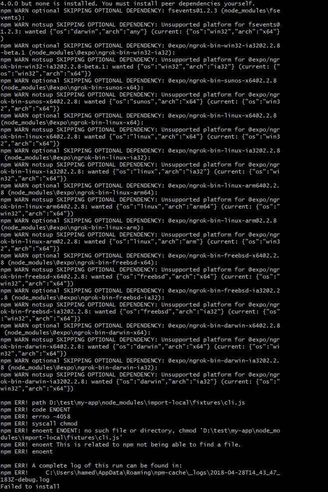 I Get An Error When I Run Create React Native App My App · Issue 648 · Expo Create React Native