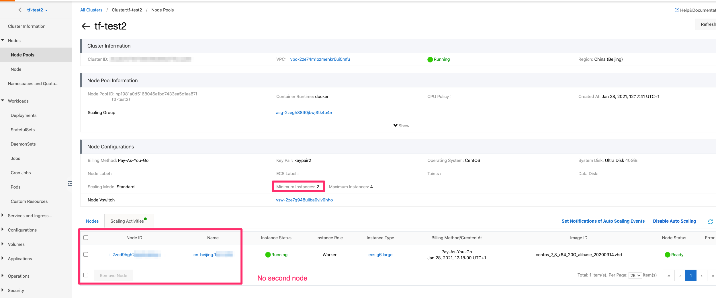 Scale Out With Node Pools Does Not Work · Issue 3254 · Aliyunterraform Provider Alicloud · Github 